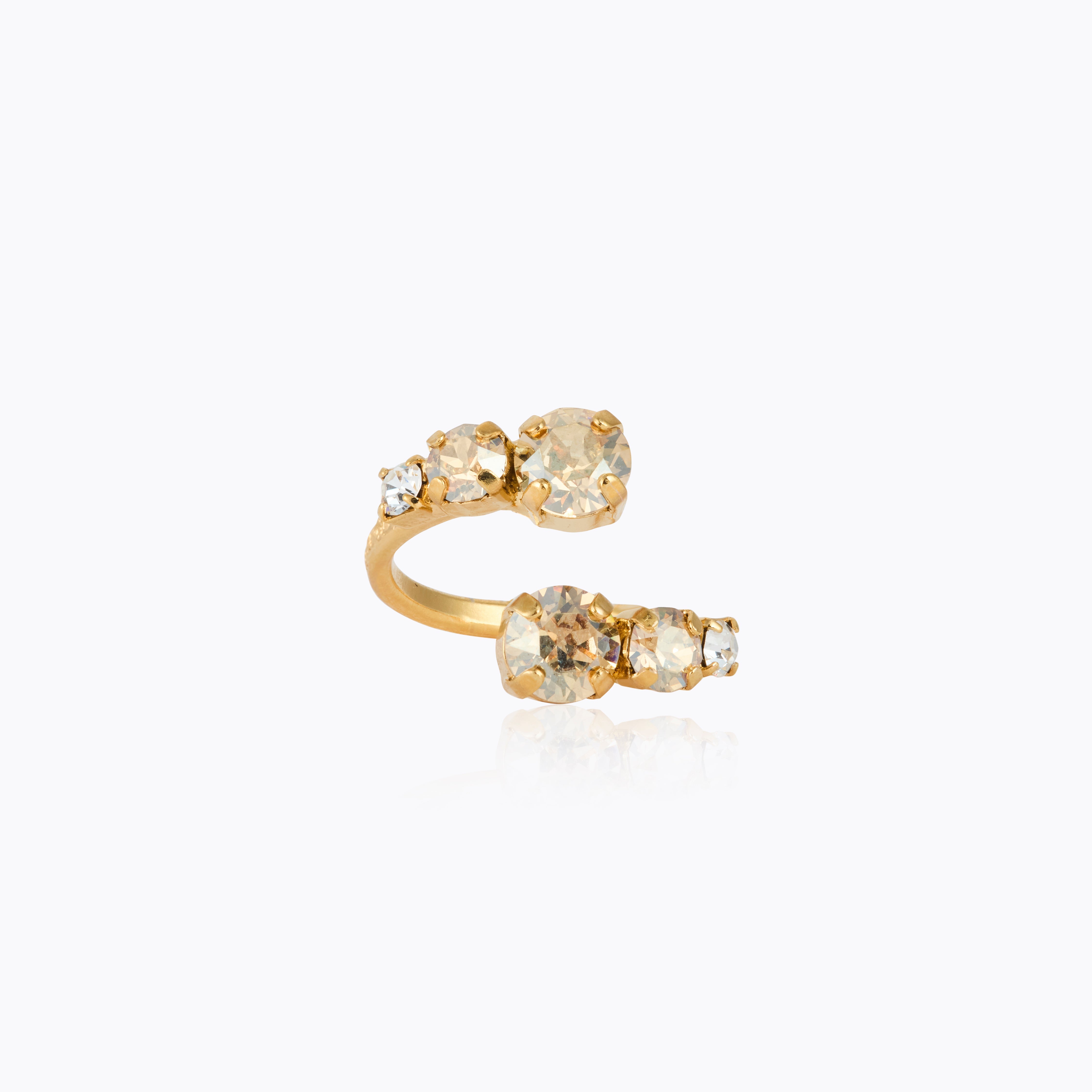 Ring - Halo Ring Golden Shadow Gold – Caroline Svedbom EU/UK
